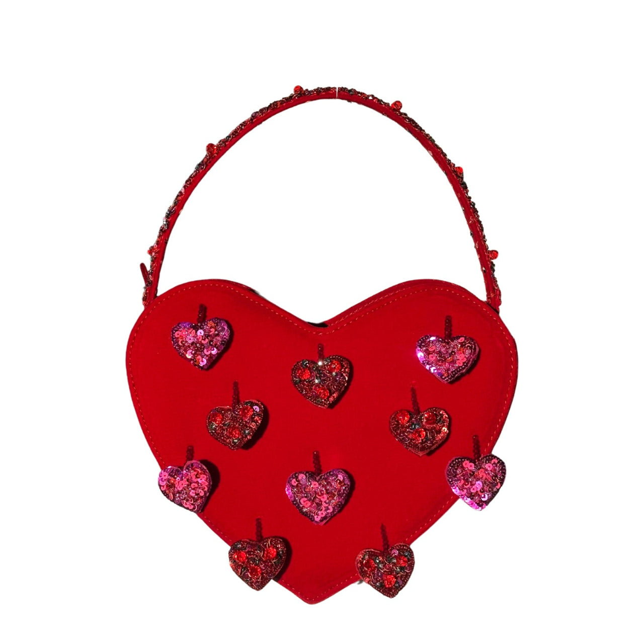 Shop Red & Pink Heart Shaped Dil Bag Online | Simitri Designs