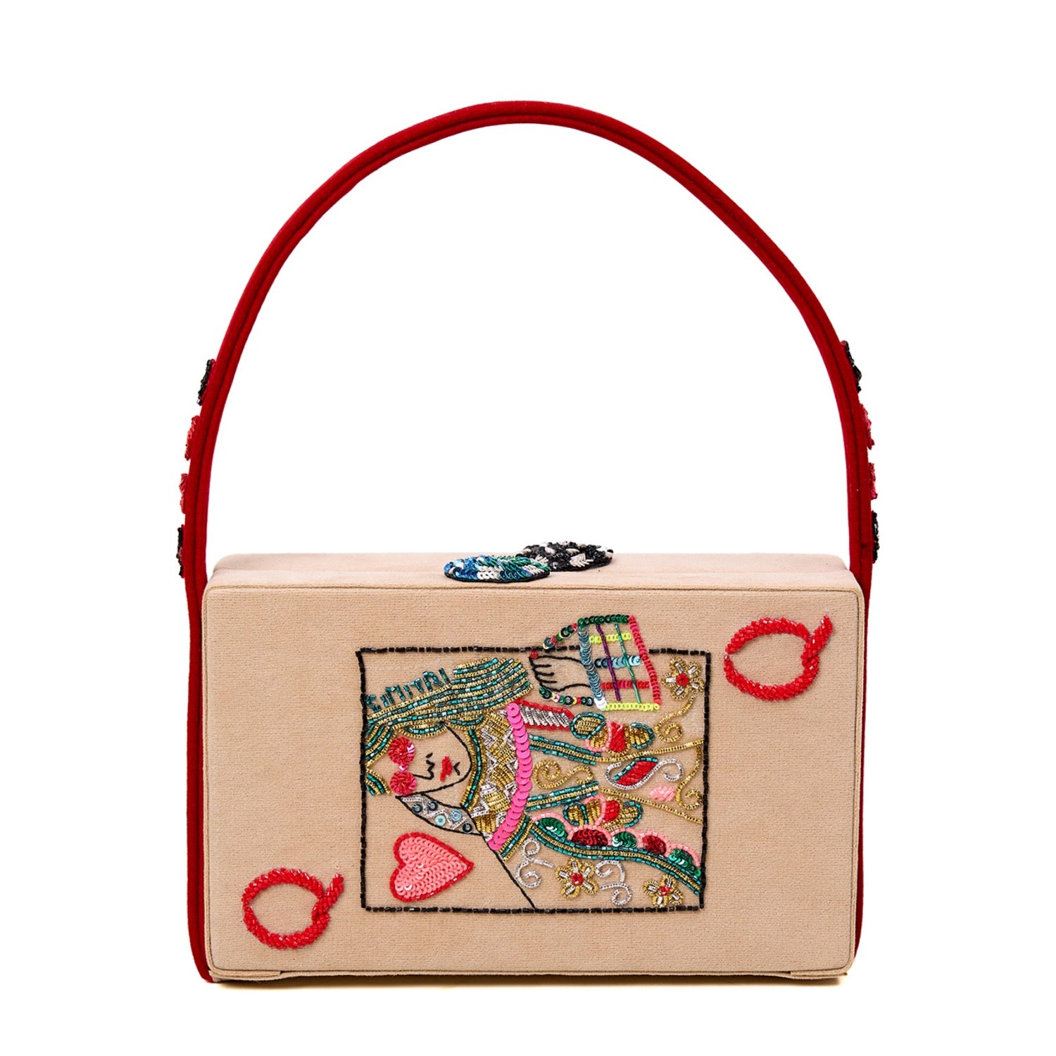 Shop Hearts & Ace Spades Poker Clutch Bag Online | Simitri Designs