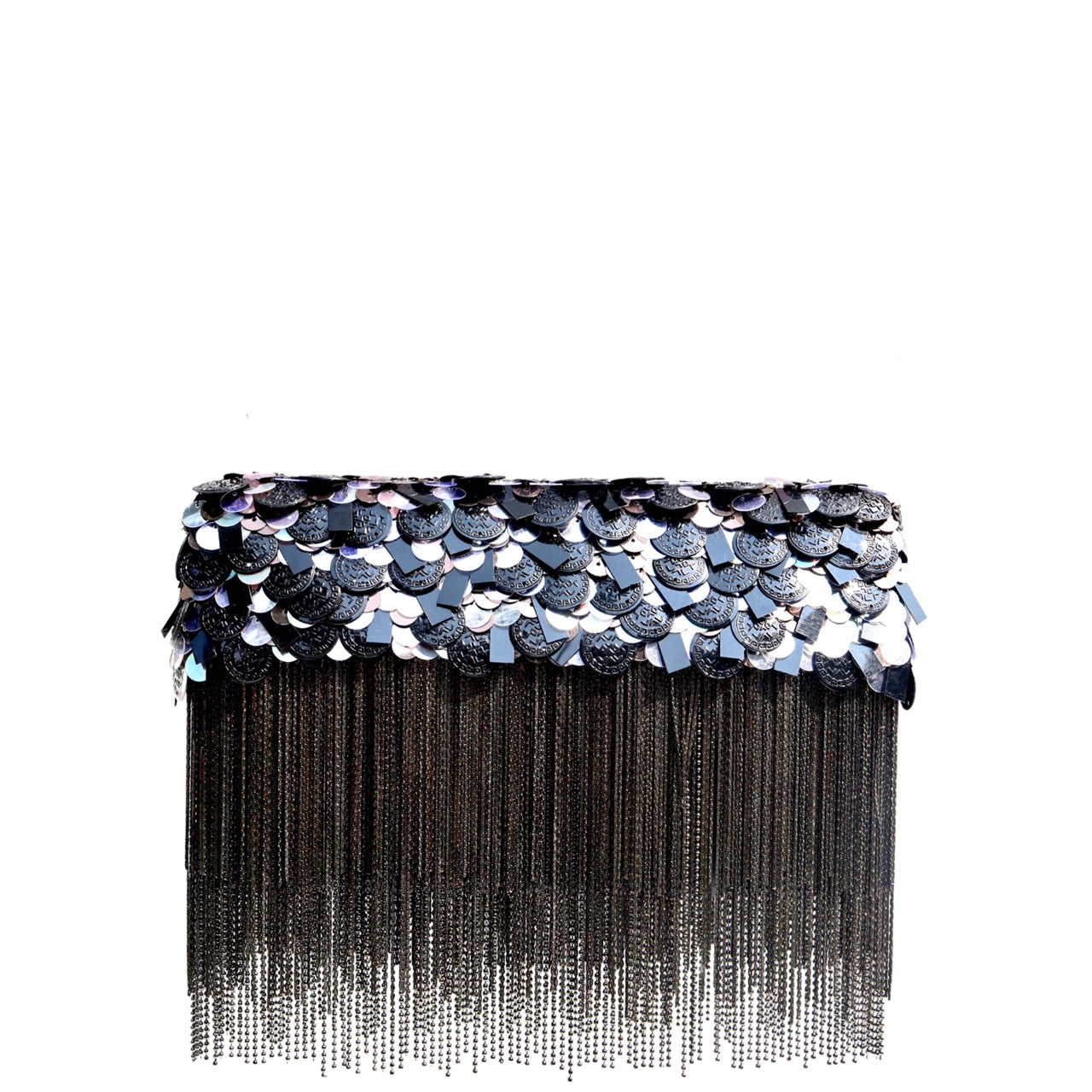 Women's Designer Black Shimmy Ombre Clutch Online - SIMITRI